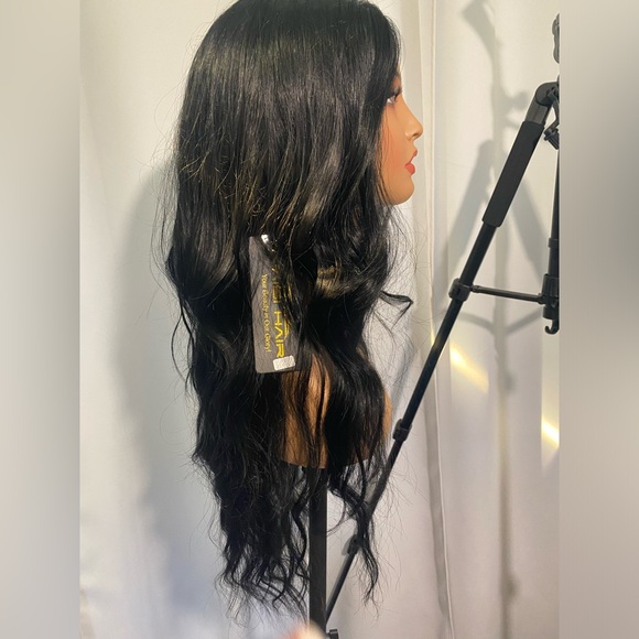 Hair | Nwt Wig Aisi Hair Black 26 Inch Long Wig With Natural Waves ...
